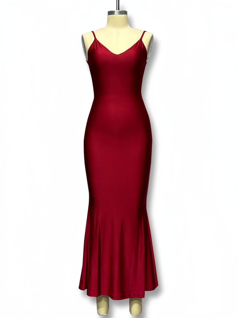 Radiant Ruby Mermaid Evening Dress – Sassymyprom